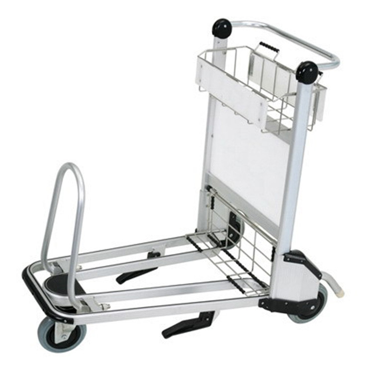 Özel metal havaalanı bagaj arabası yer yolcu bagajı havaalanı araba 3 ...